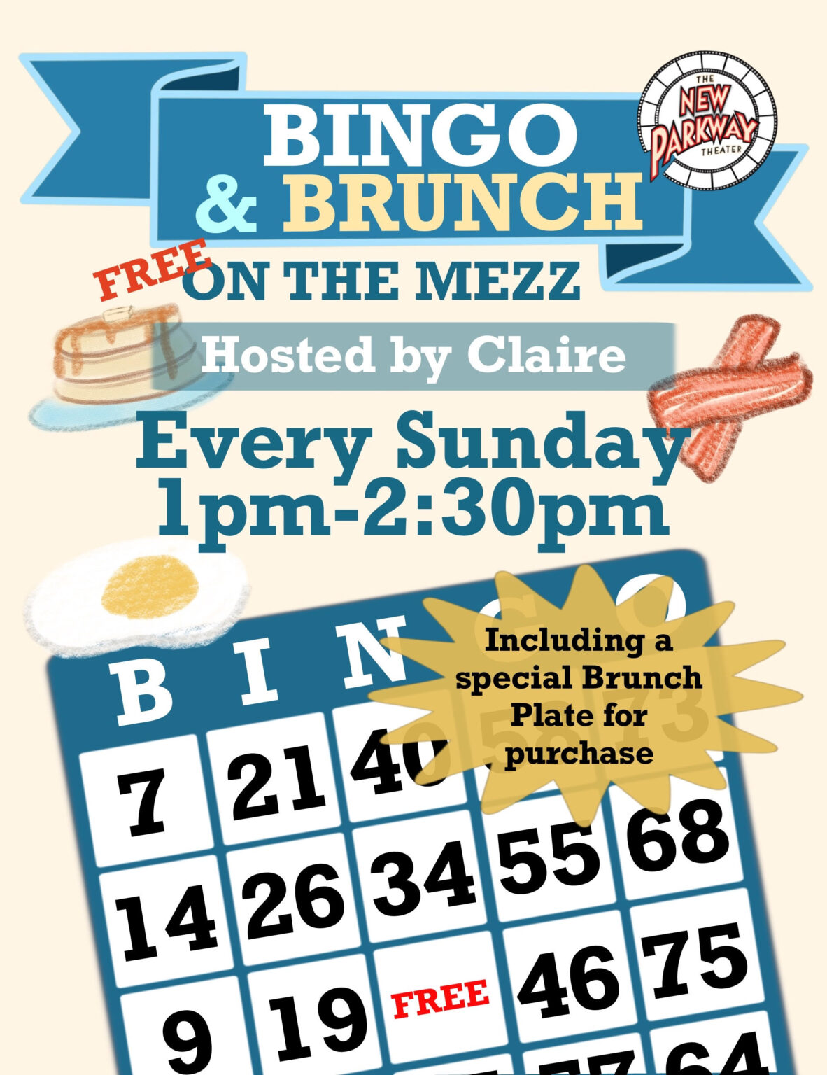 BINGO & BRUNCH (free on the Mezzanine)